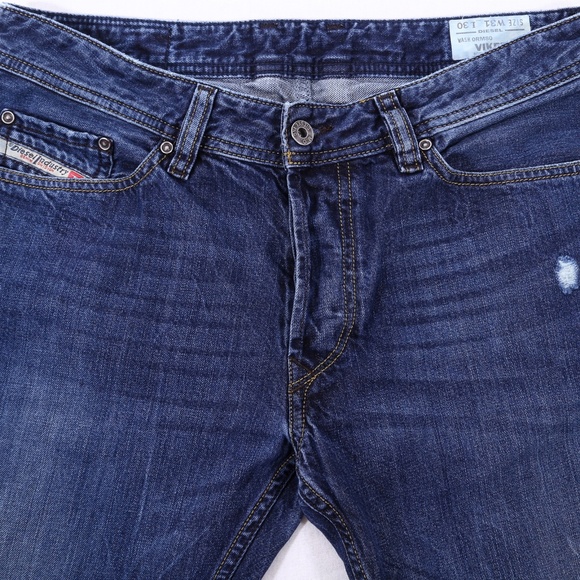 Diesel | Jeans | Diesel Viker Distressed Dark Wash Straight Jeans ...